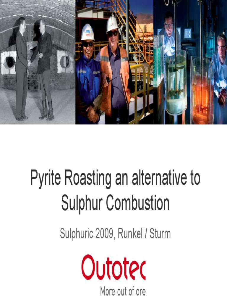 Pyrite Roasting vs. Sulfur Combustion | PDF | Fluidization | Chemical ...