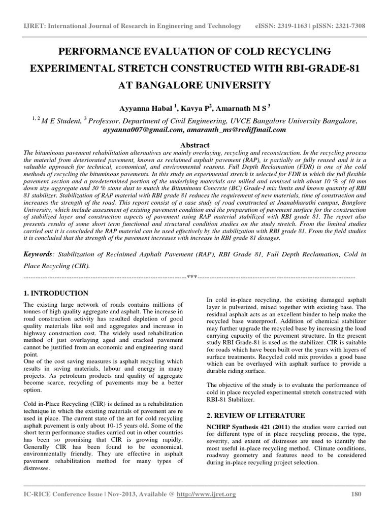 IJRET - 110213031 - Published Paper PDF | PDF | Road Surface | Road