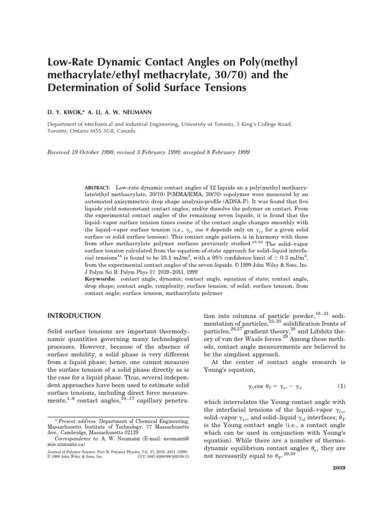 Kwok Et Al-1999-Journal of Polymer Science Part B Polymer Physics ...