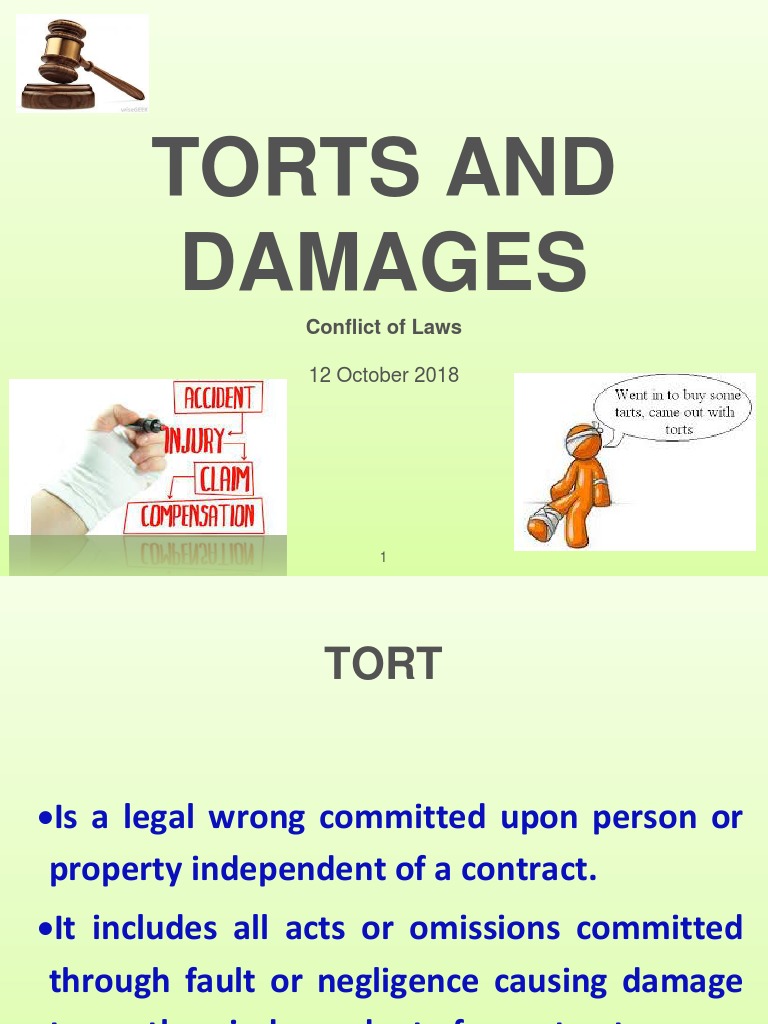 Torts and Damages: Conflict of Laws | PDF | Tort | Negligence