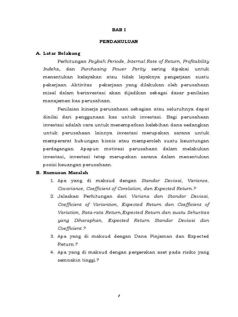 Perhitungan Varians dan Standar Deviasi | PDF