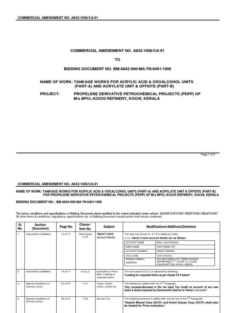 Commercial Amendment No 1 Web | Download Free PDF | Business