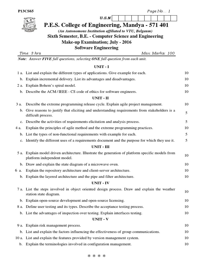 P.E.S. College of Engineering, Mandya - 571 401 | PDF | Information Technology | Intellectual Works