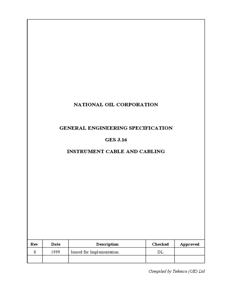 J 16 | PDF | Electrical Wiring | Specification (Technical Standard)