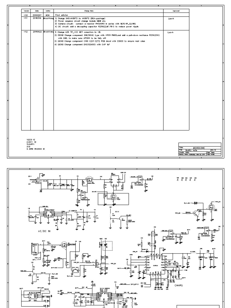 Android Tablet Schematics PDF | PDF