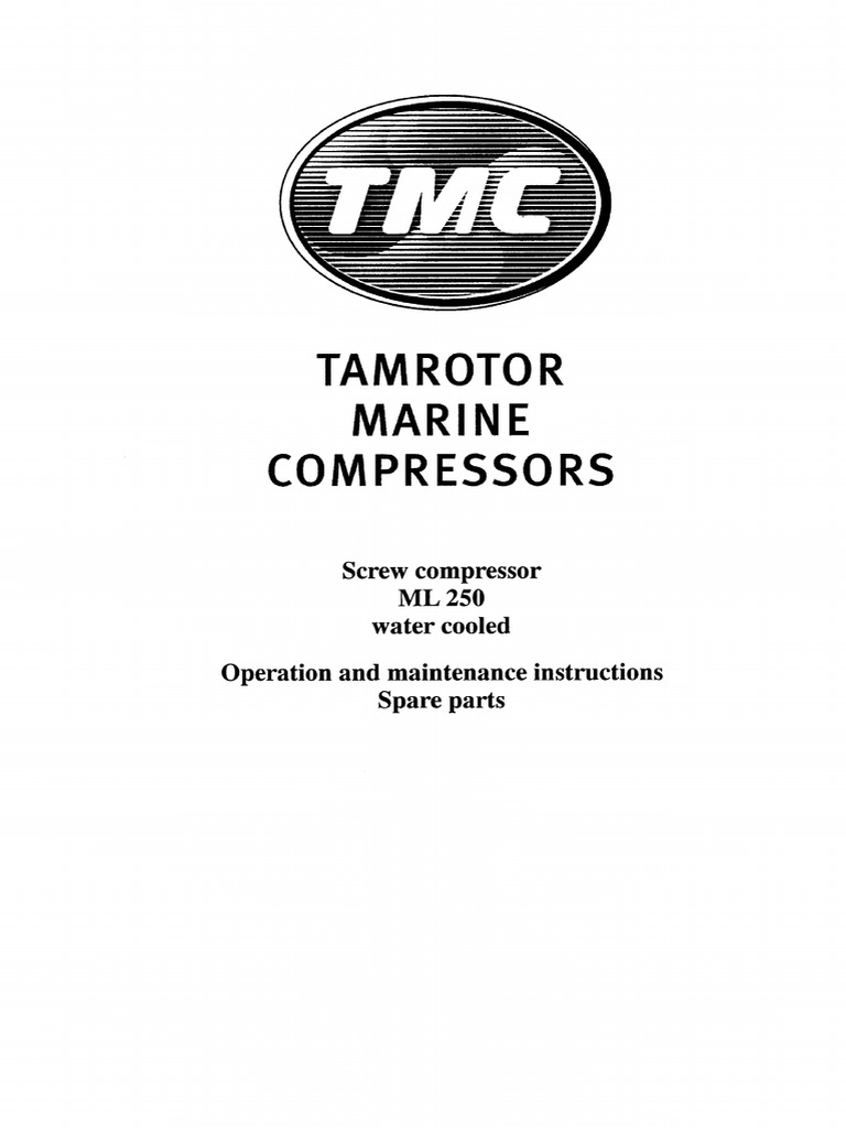 TMC ML-250 | PDF | Valve | Machines