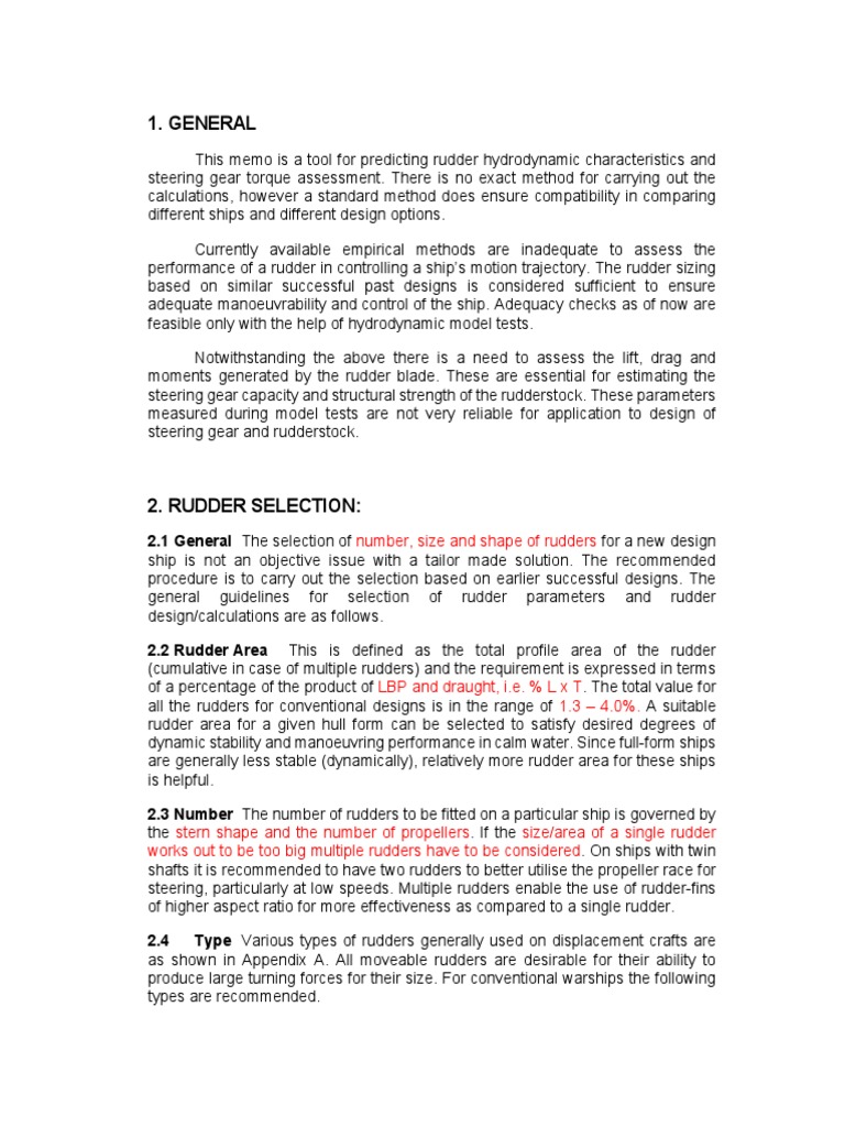 Rudder Design | PDF | Rudder | Propeller