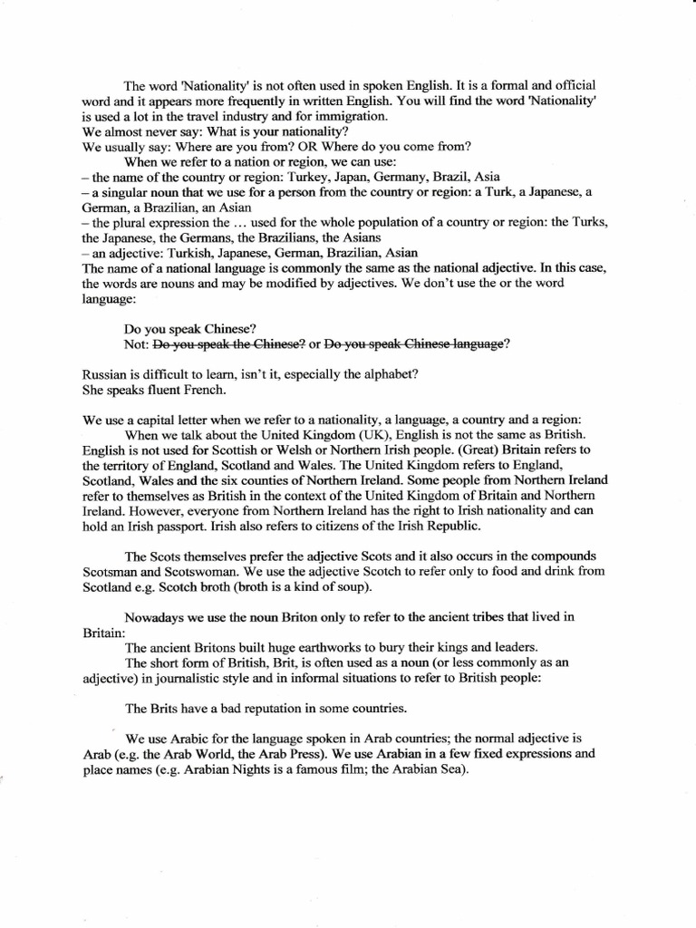 Geography Vocabulary Exercises | PDF | United Kingdom | Rain