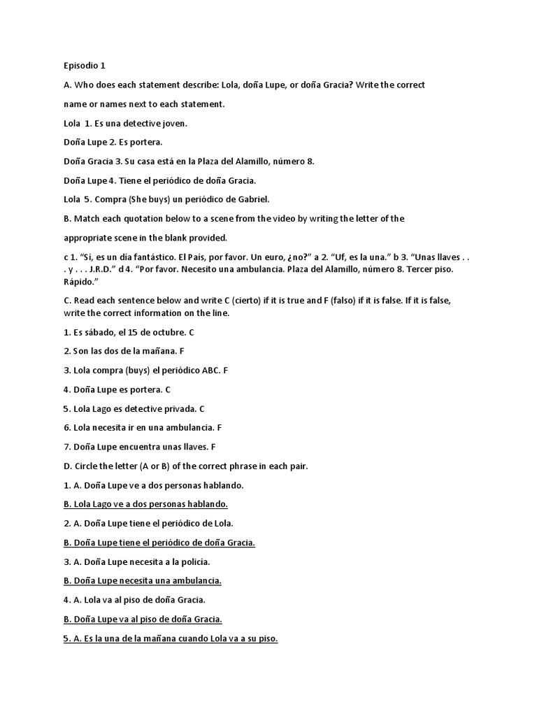 Eres Tu Maria Respostas | PDF | Lingüística