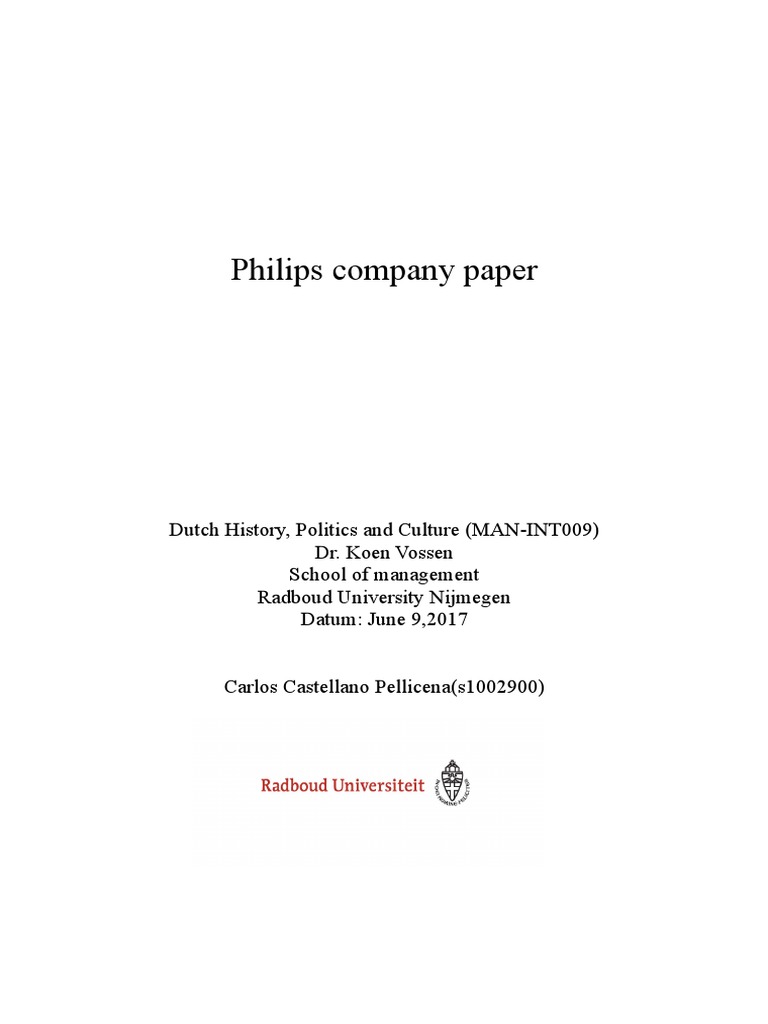 Philips Paper | PDF | Philips | Medical Imaging