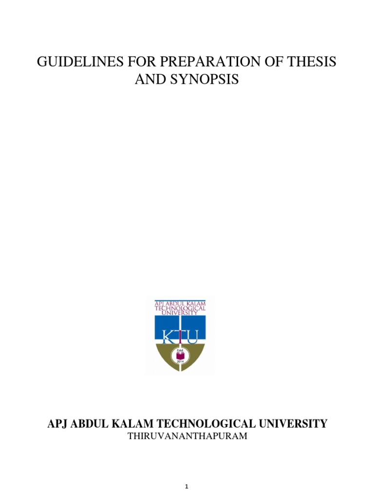 KTU Thesis Preparation Guidelines | PDF | Thesis | Paragraph