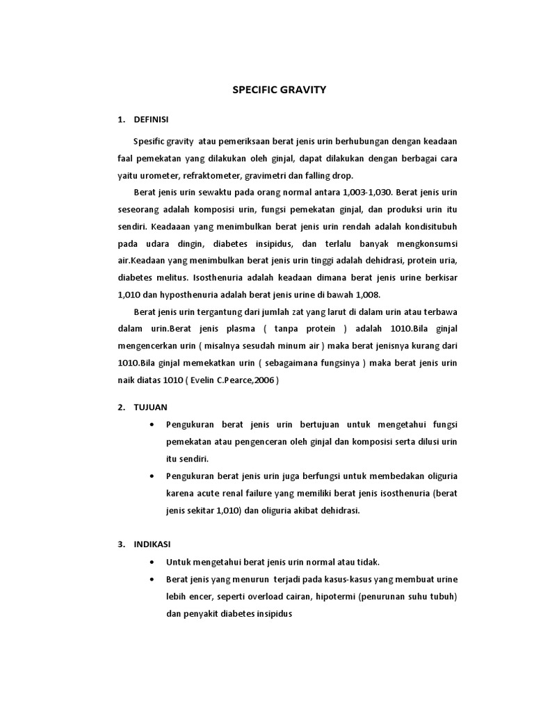 Specific Gravity | PDF