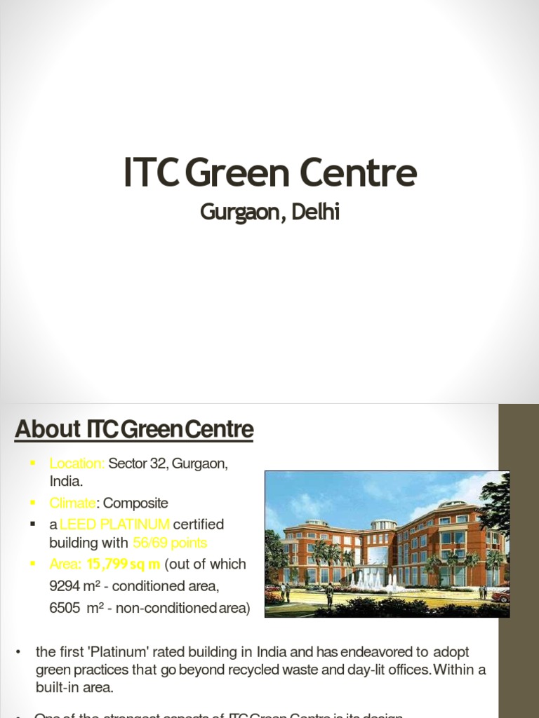 ITC Green Centre | PDF | Hvac | Lighting