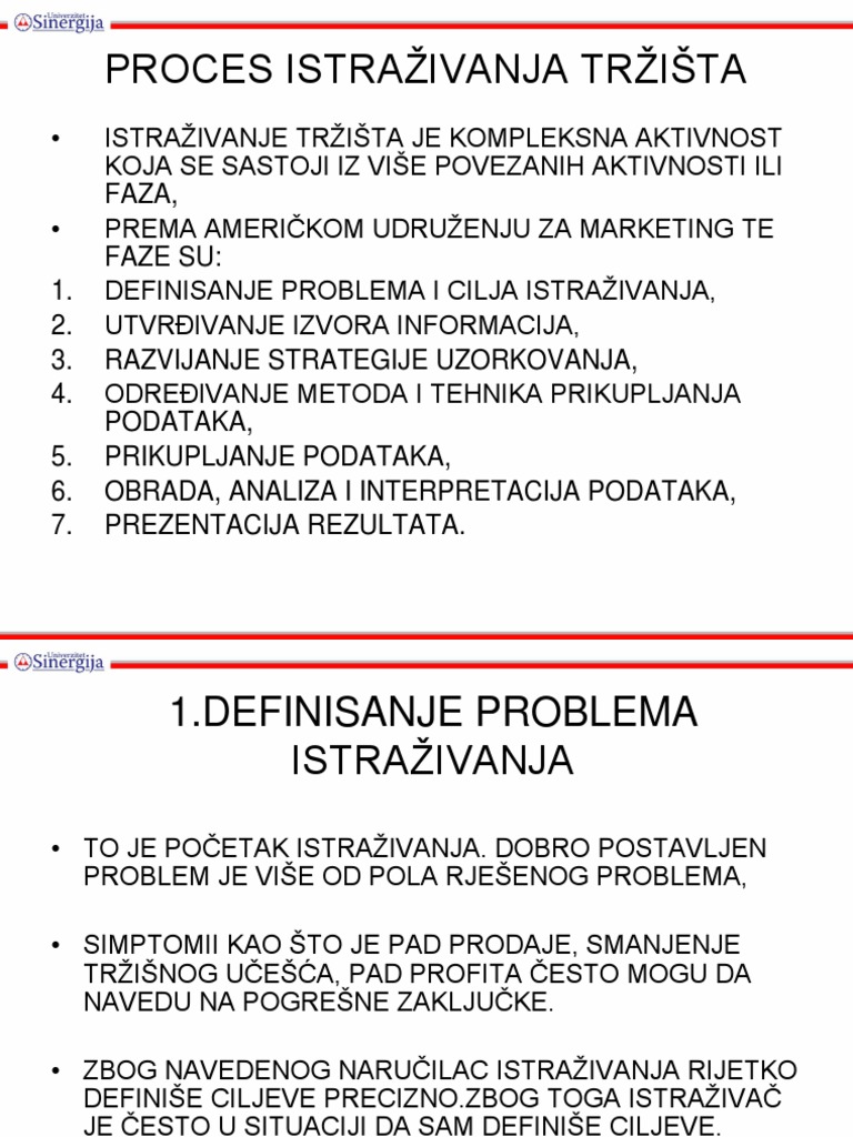 Nedelja - Definisanje Problema I Ciljeva Istraživanja | PDF