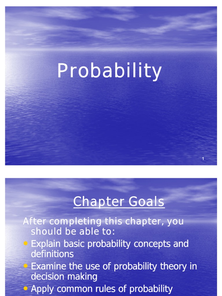 Probability | PDF | Probability Theory | Probability