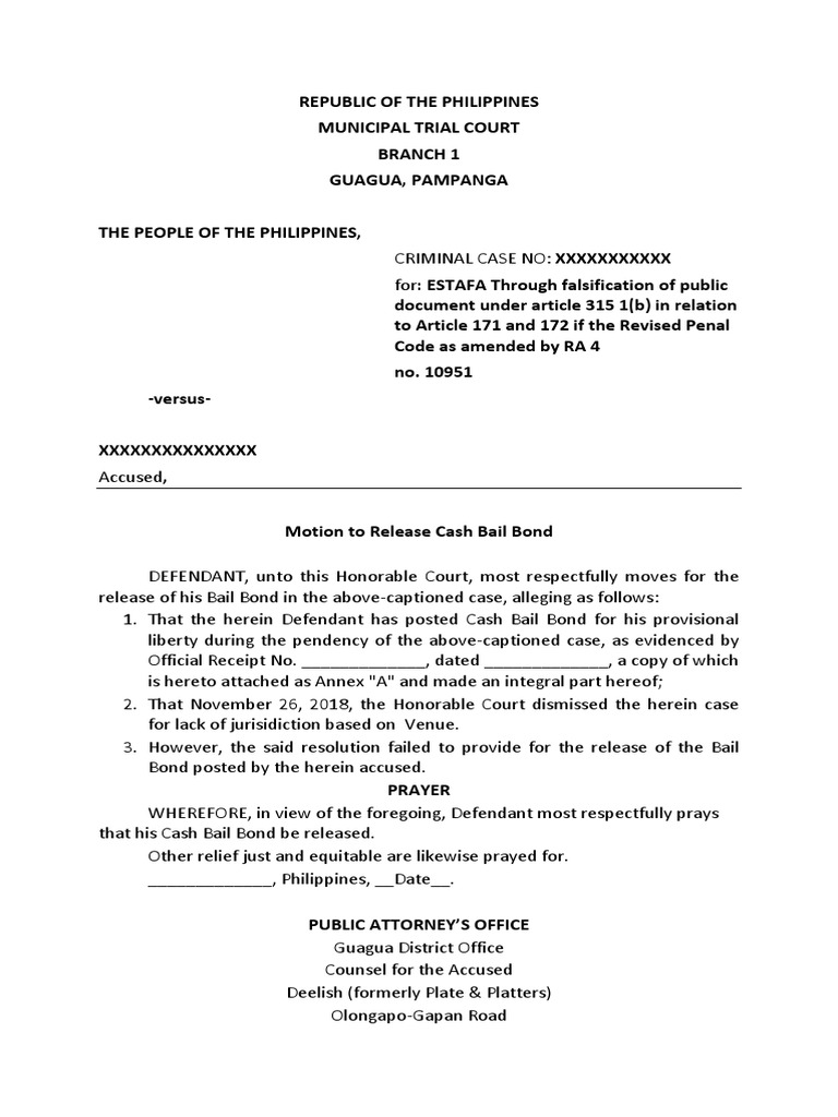 Release Bail | PDF | Bail | Separation Of Powers