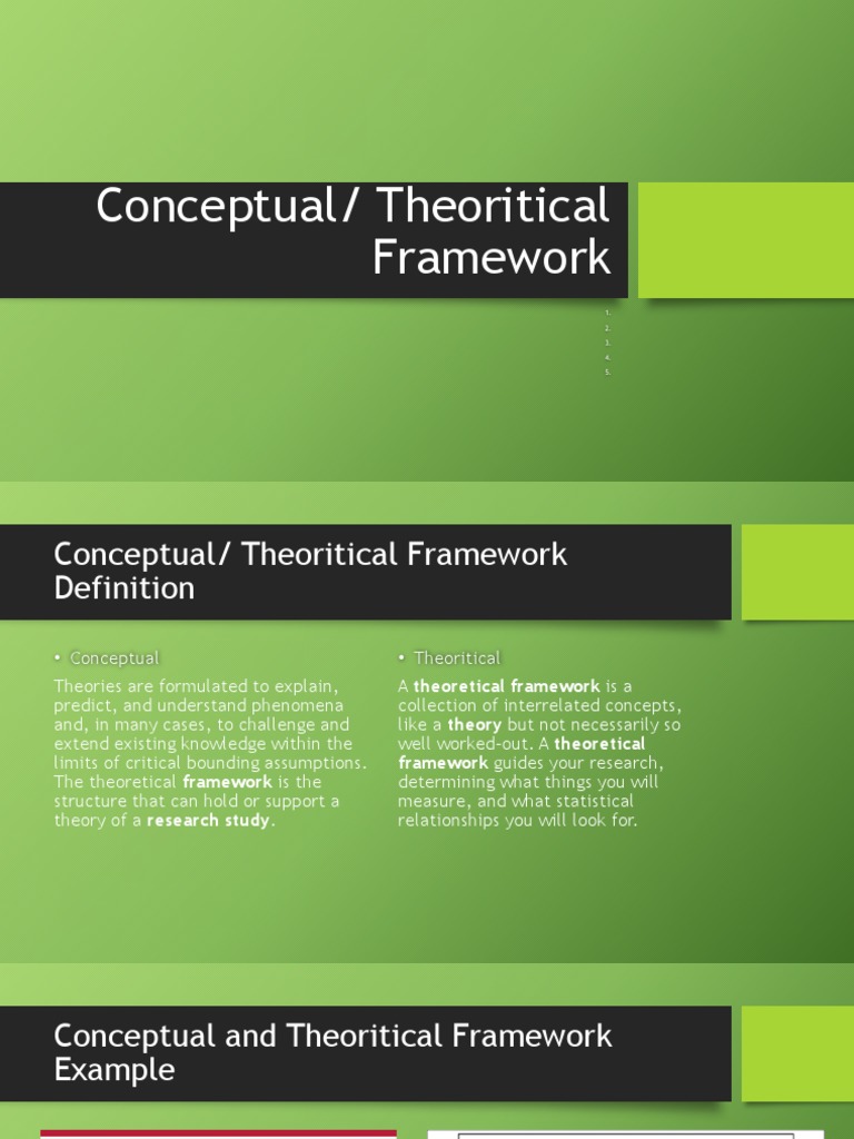 Conceptual/ Theoritical Framework | PDF