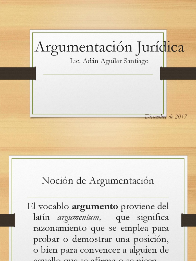 ARGUMENTACIÓN JURÍDICA.ppt | Evidencia (ley) | Falacia