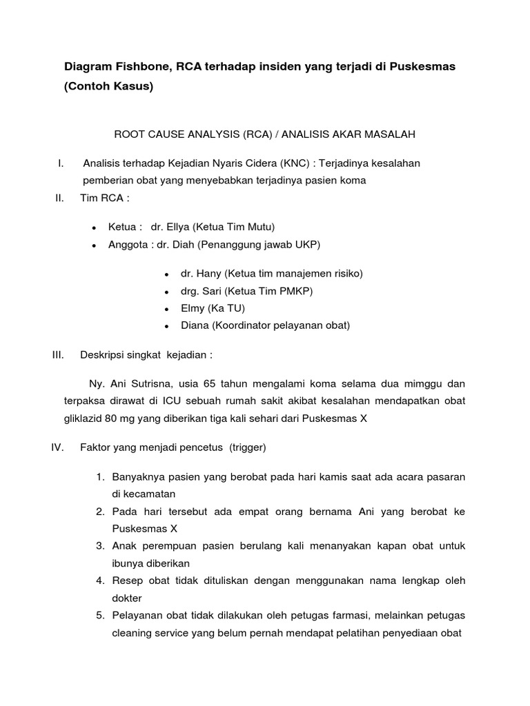 Contoh Kasus RCA KNC | PDF