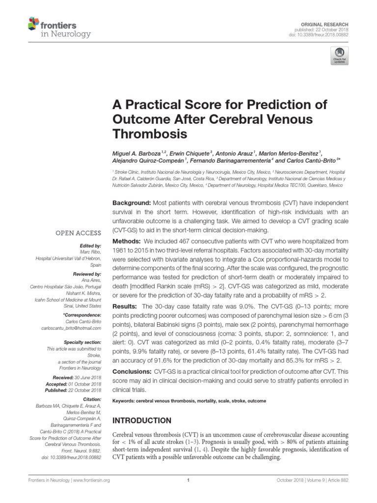 Intraventricular CVT | PDF | Thrombosis | Medical Imaging