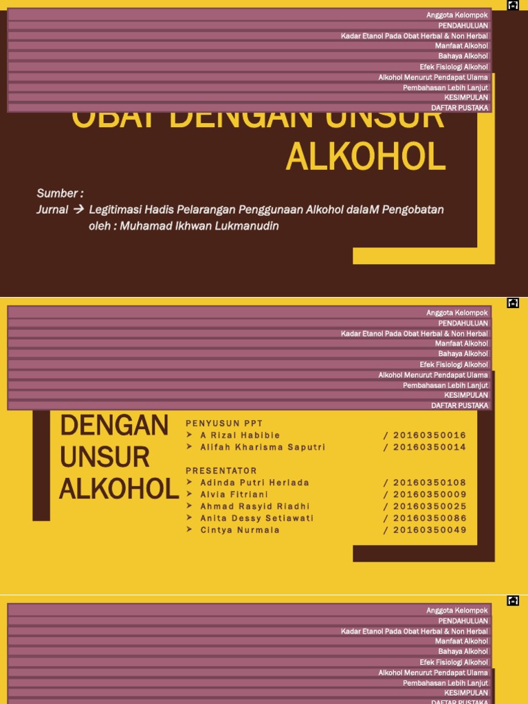 Obat Dan Alkohol | PDF
