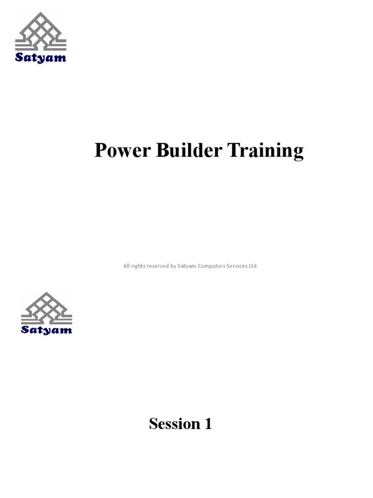 PowerBuilder Training Overview | PDF | Window (Computing) | Databases