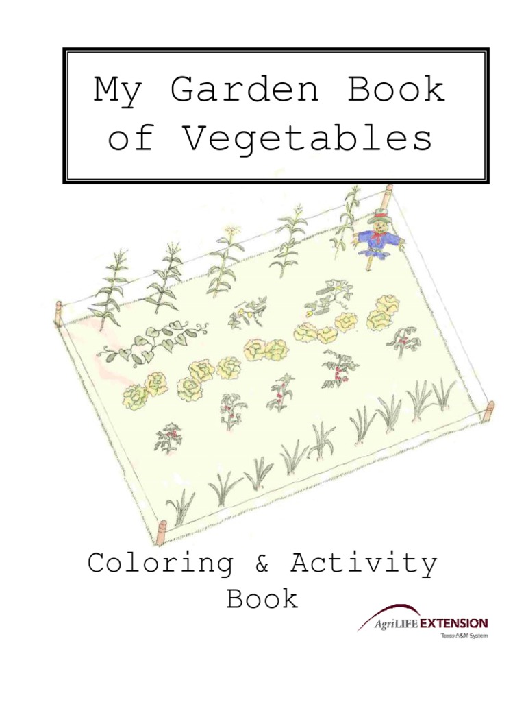 Vegetable Garden Coloring Book | PDF | Vegetables | Cucurbita