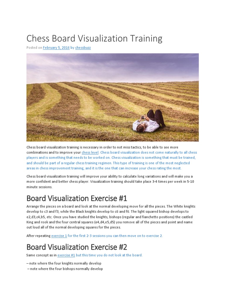Chessboard Visualization Training at Beginchess | PDF | Chess | Game Theory