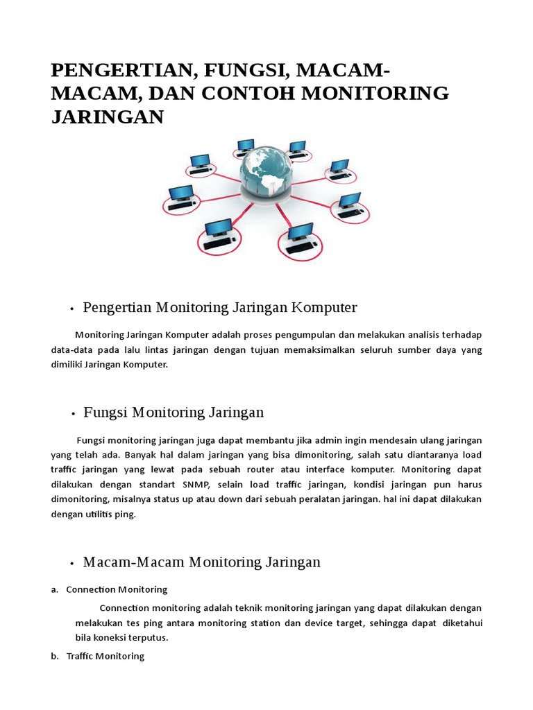 Modul Monitoring Jaringan - 1 | PDF | Komputer