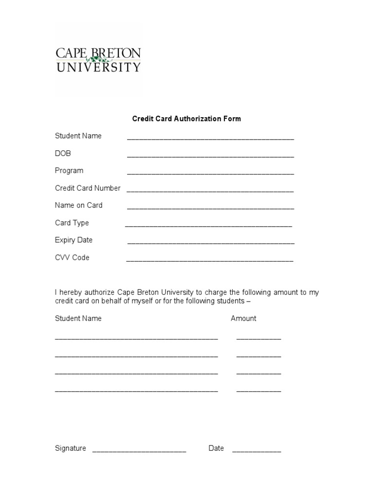 Cbu Credit Card Details Form | PDF | Payments | Financial Technology