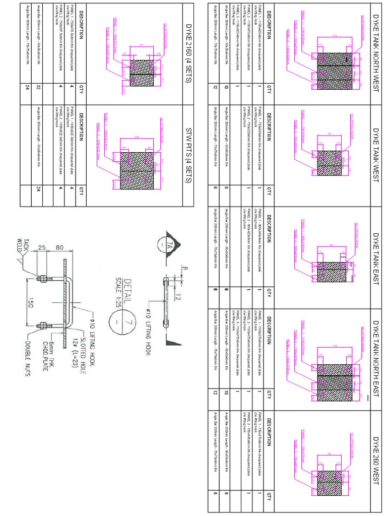 Chequered Plate Shop Drawing | Download Free PDF | Armoured Fighting ...