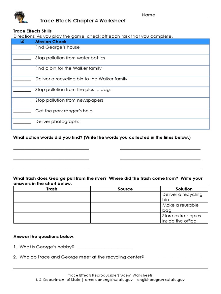 Chapter 4 Worksheet | PDF | Waste | Nature