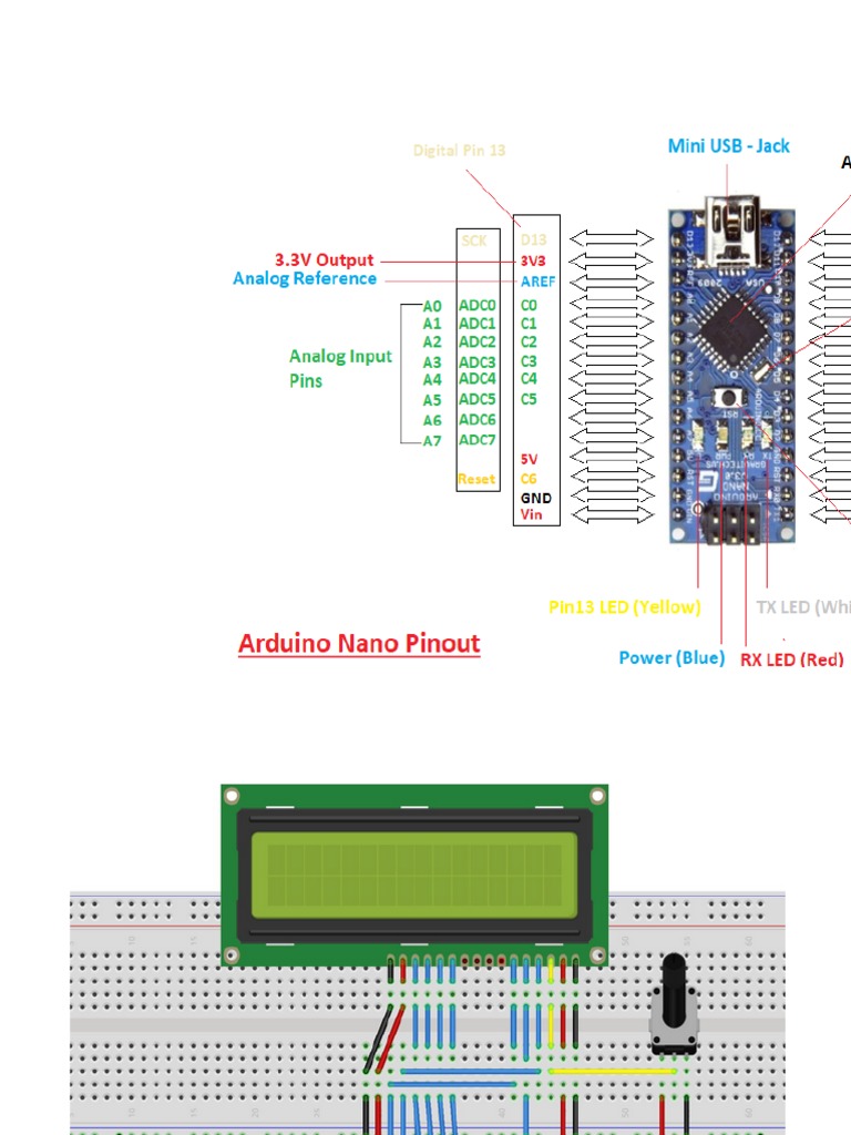 Voltmeter Dengan Arduino Nano | PDF | Voltage | Resistor