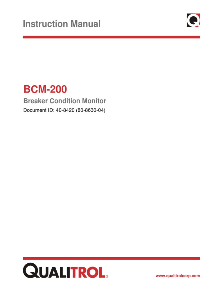 1.1 BCM-200 Manual | PDF | Relay | Inductor