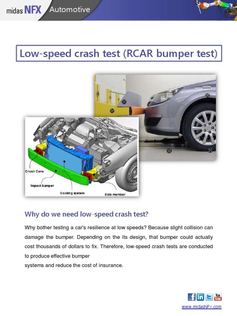 12 Low-Speed Crash Test Standard RCAR Process | PDF | Deformation ...