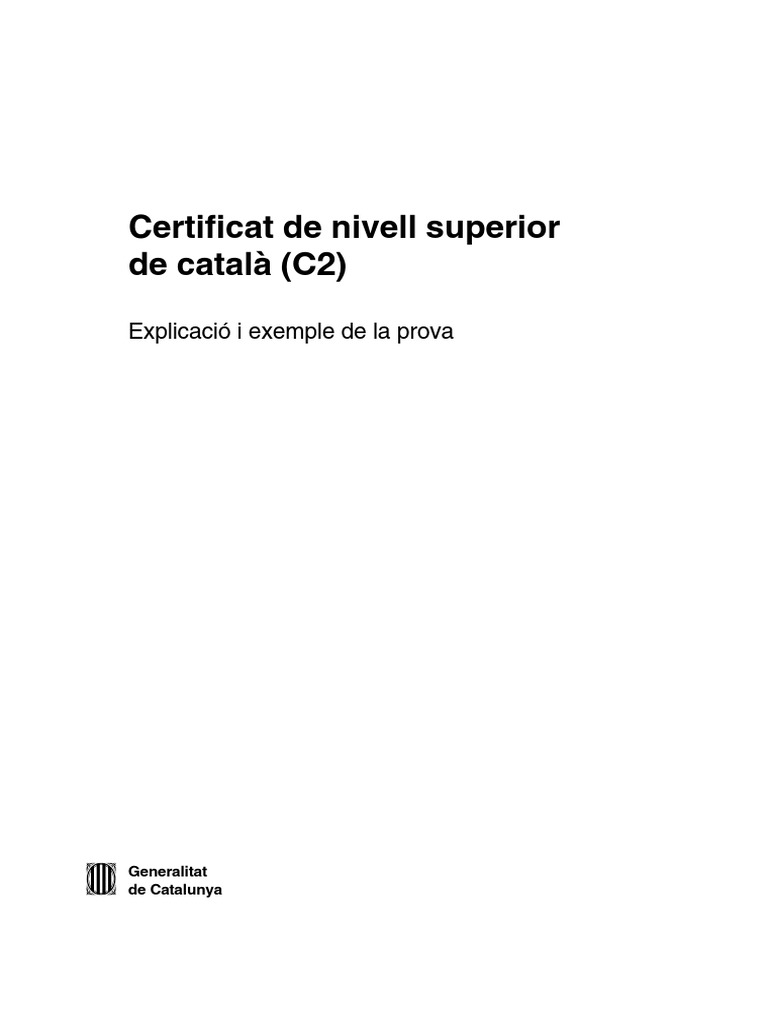 Examen C2 català | PDF