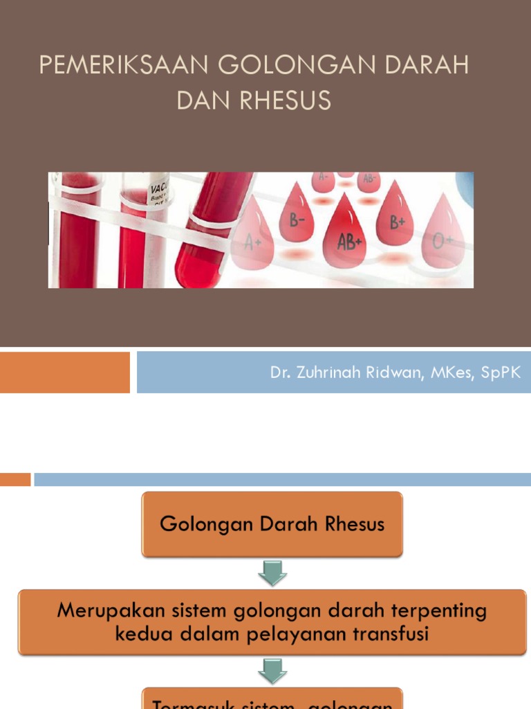 Pemeriksaan Golongan Darah ABO Dan Rhesus | PDF
