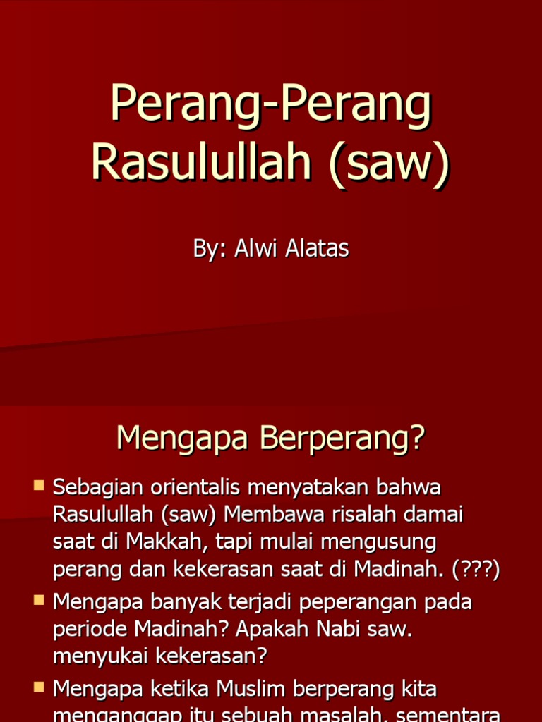 Perang Perang Rasulullah Saw | PDF