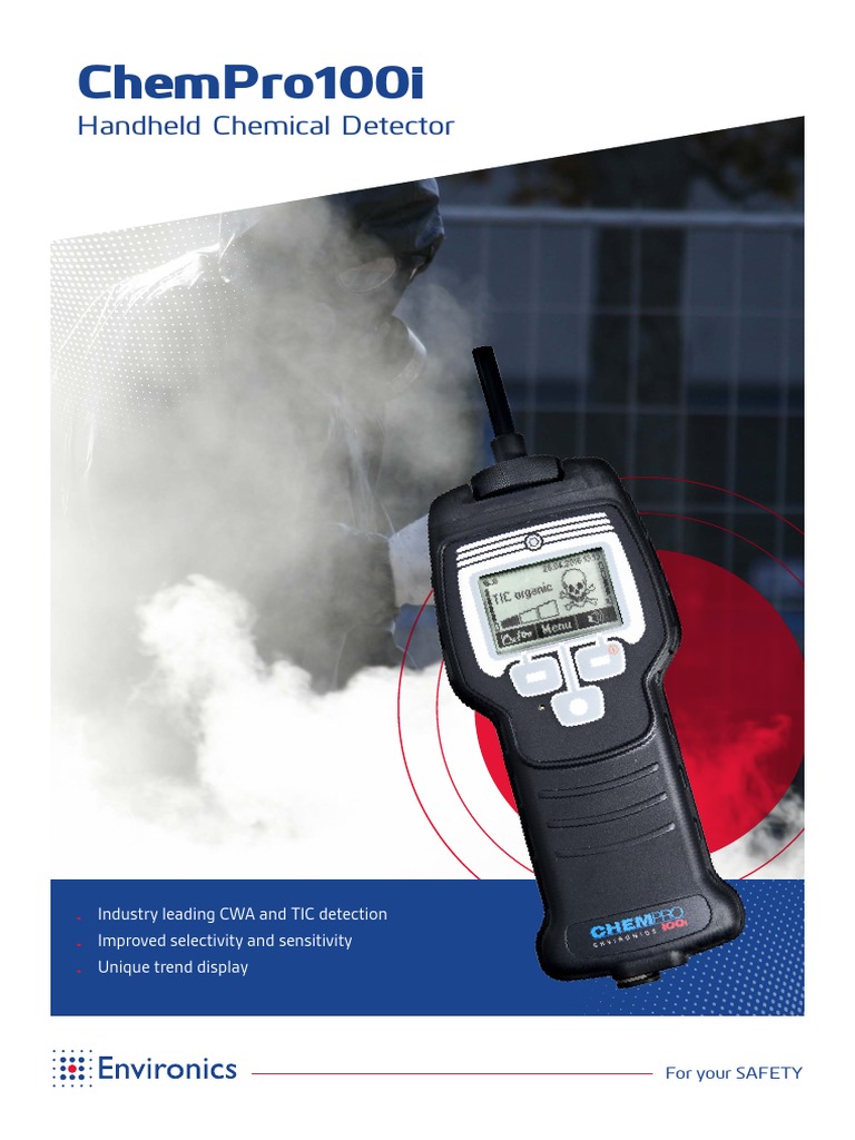 ChemPro100i Handheld Chemical Detector | PDF | Chemical Warfare ...