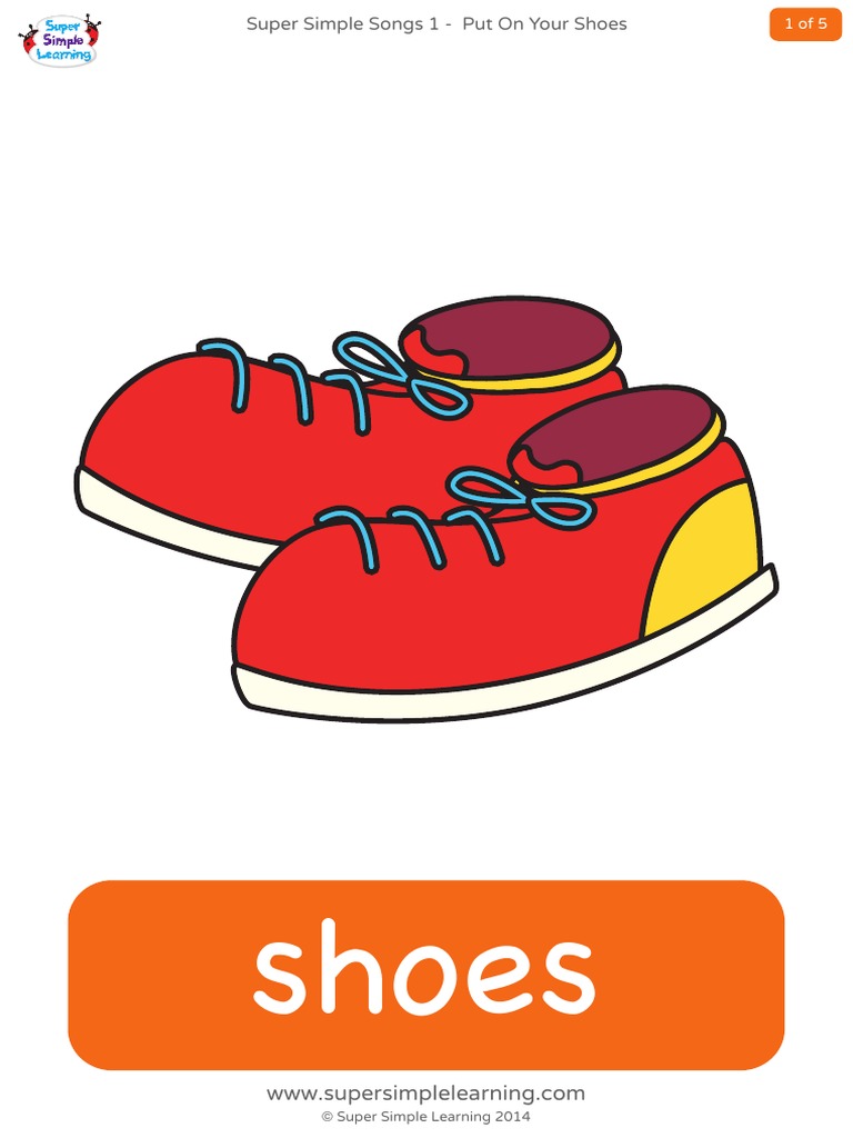Put On Your Shoes Flashcards PDF | PDF