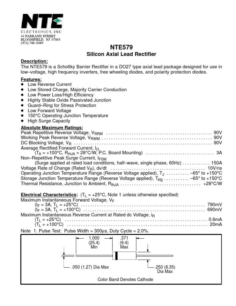 B6 DEB50 FD 01 | PDF | Rectifier | Diode