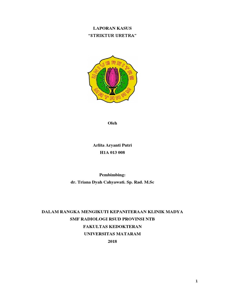 Lapsus Striktur Uretra | PDF