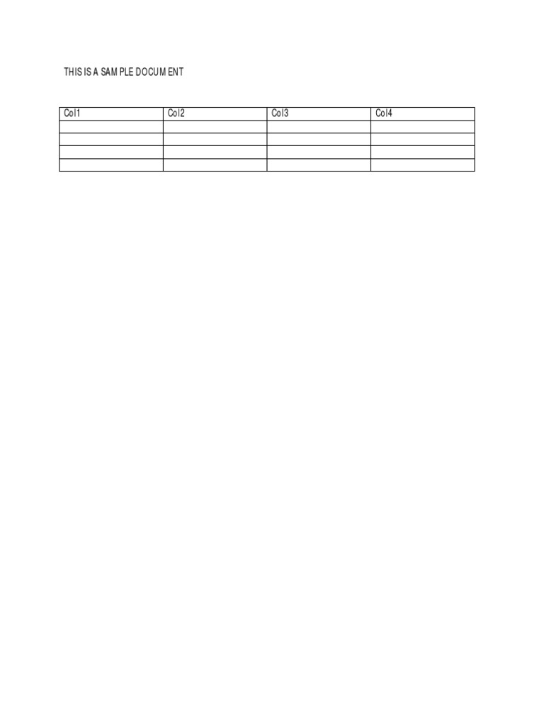 Sample Document Overview | PDF