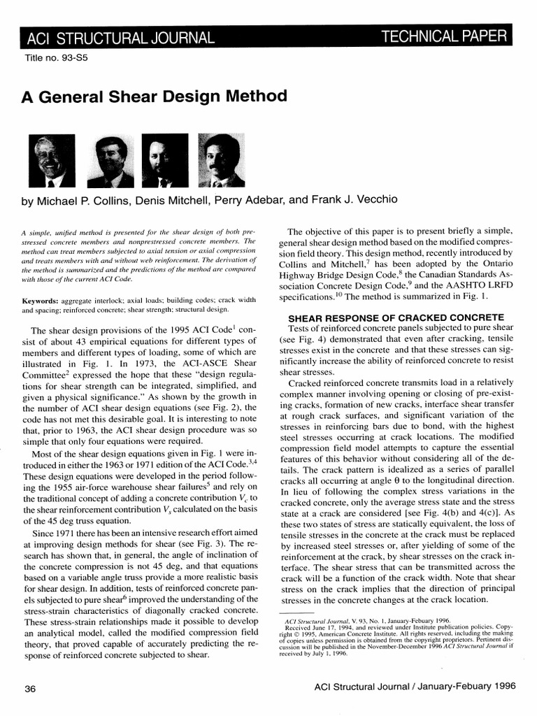 A General Shear Design Method PDF | PDF