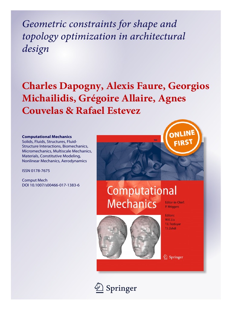 Geometric Constraints | PDF | Mathematical Optimization | Elasticity (Physics)