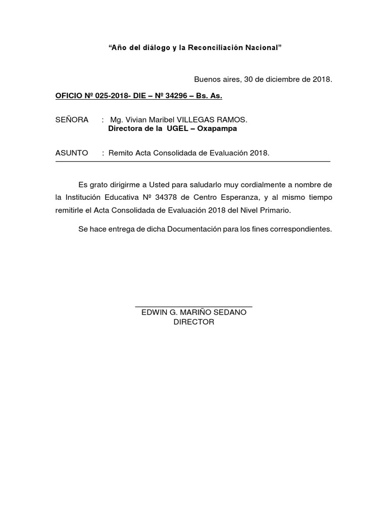 Oficio de Actas | PDF