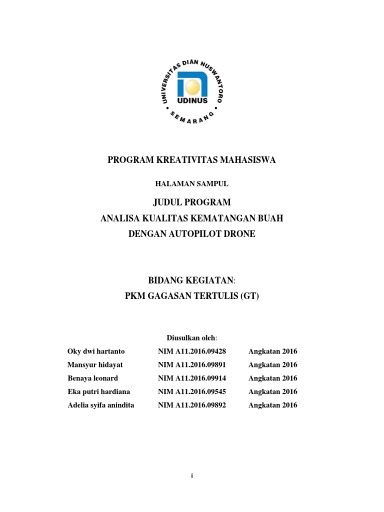 Template PKM Gt-Udinus (Edited) | PDF