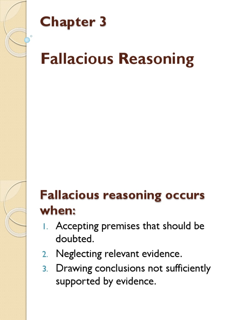 Understanding Fallacious Reasoning | PDF | Expert | Fallacy