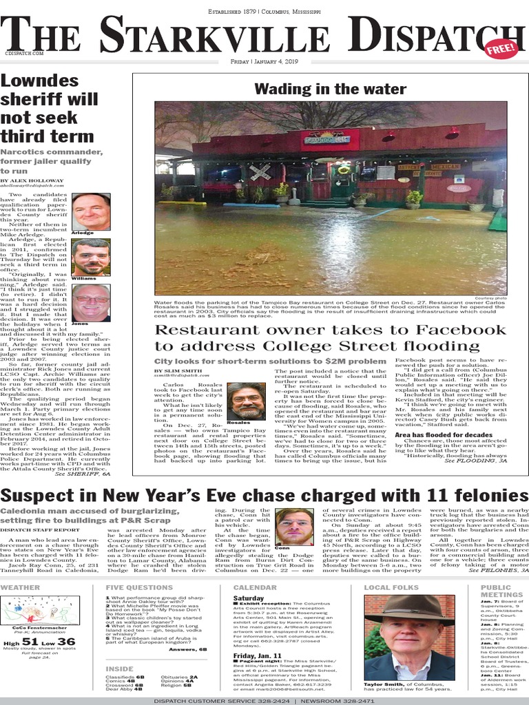 Starkville Dispatch Eedition 1-4-19 | PDF | United States Postal ...