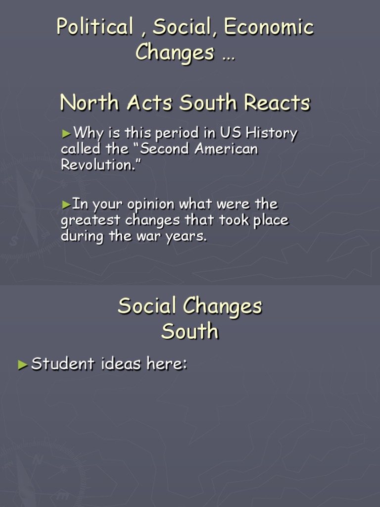 Political Social Economic Changes | PDF | Southern United States ...